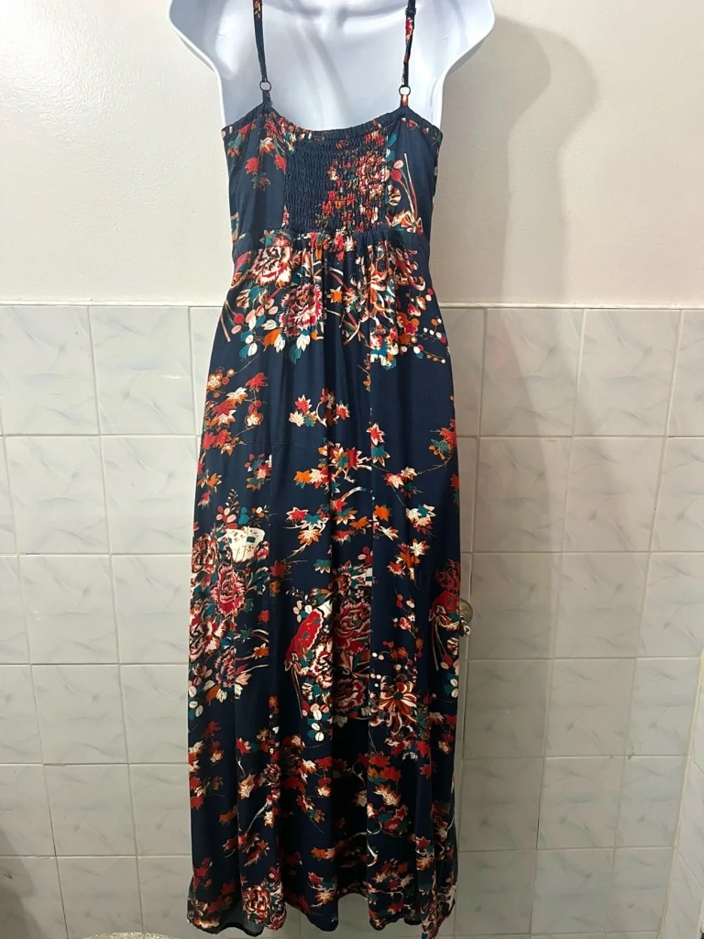 Indigo Collection | Dresses | Womens Dark Floral Sleeveless Maxi Dress ...